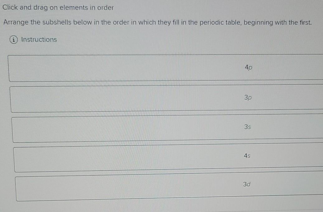 Solved Click And Drag On Elements In Order Arrange The 