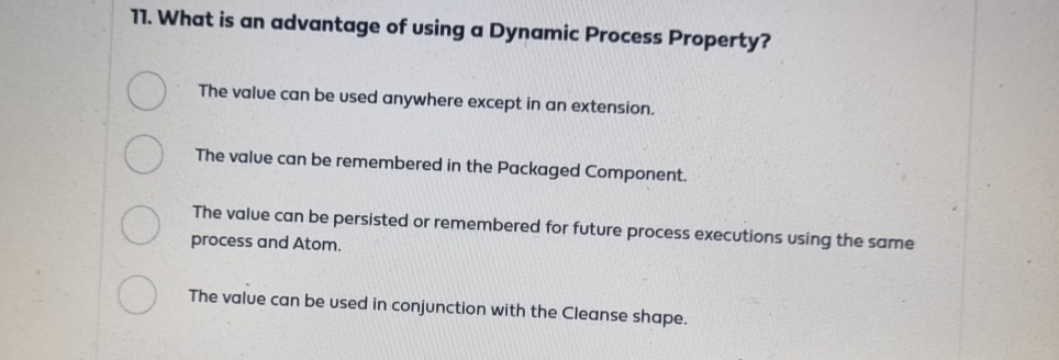 Solved in boomi What is an advantage of using a Dynamic | Chegg.com