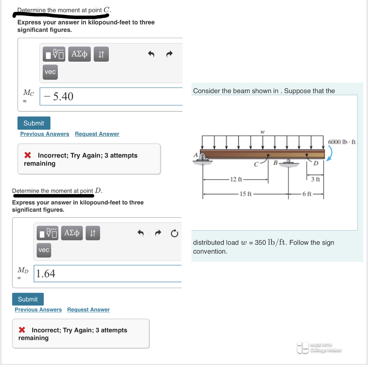 Solved \end{array}]Previous AnswersRequest AnswerIncorrect; | Chegg.com