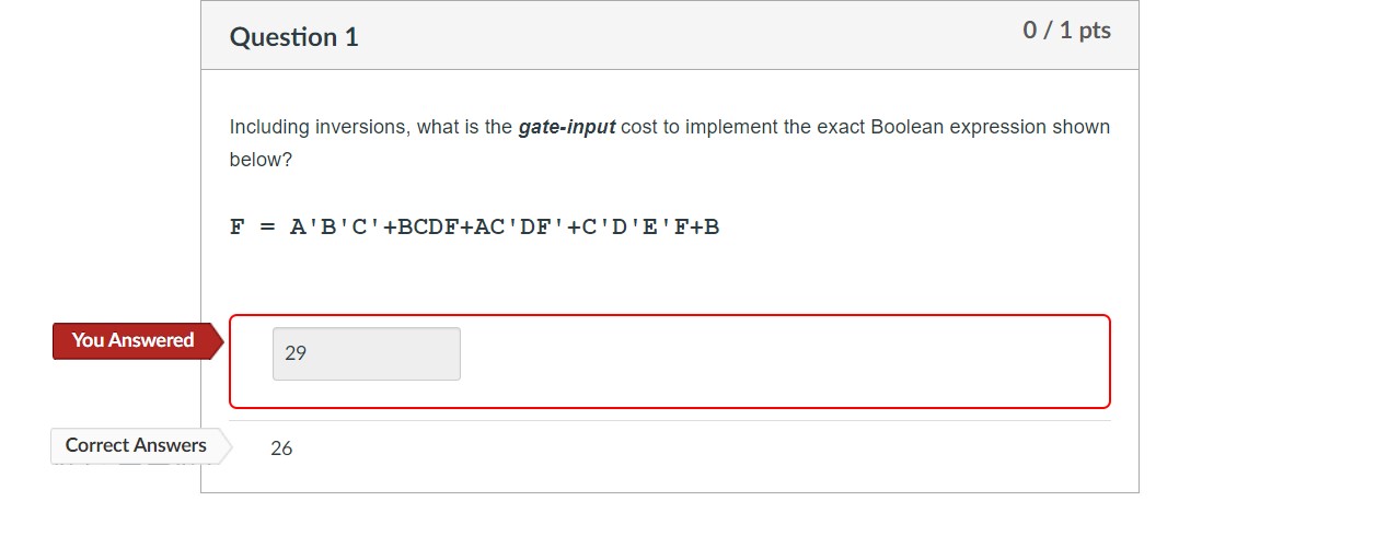 Solved Question 101 ﻿ptsIncluding inversions, what is the | Chegg.com