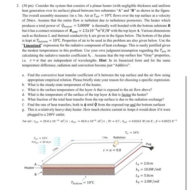 Solved 2. (30 pts) Consider the system that consists of a | Chegg.com