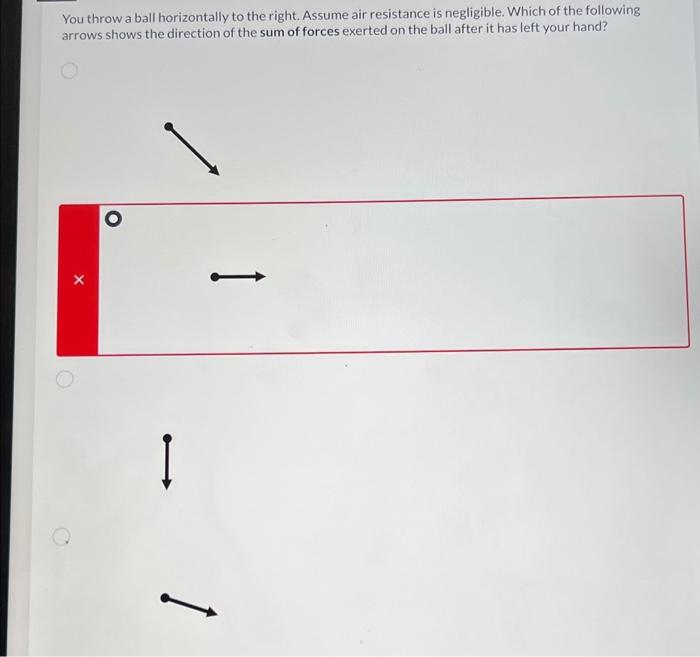 You throw a ball horizontally to the right. Assume | Chegg.com