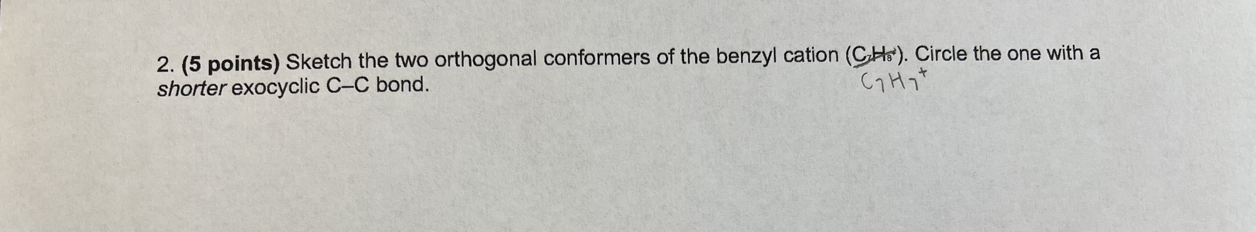 Solved ( 5 ﻿points) ﻿Sketch the two orthogonal conformers of | Chegg.com