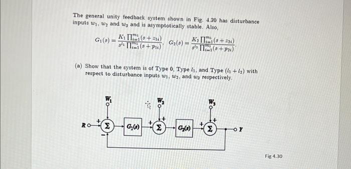 [Solved]: The general unity feedback system shown in Fig. 4
