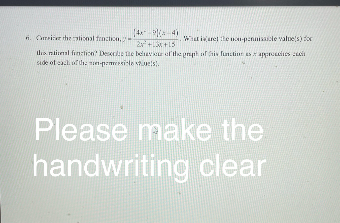Solved Please nake the handwriting clear | Chegg.com