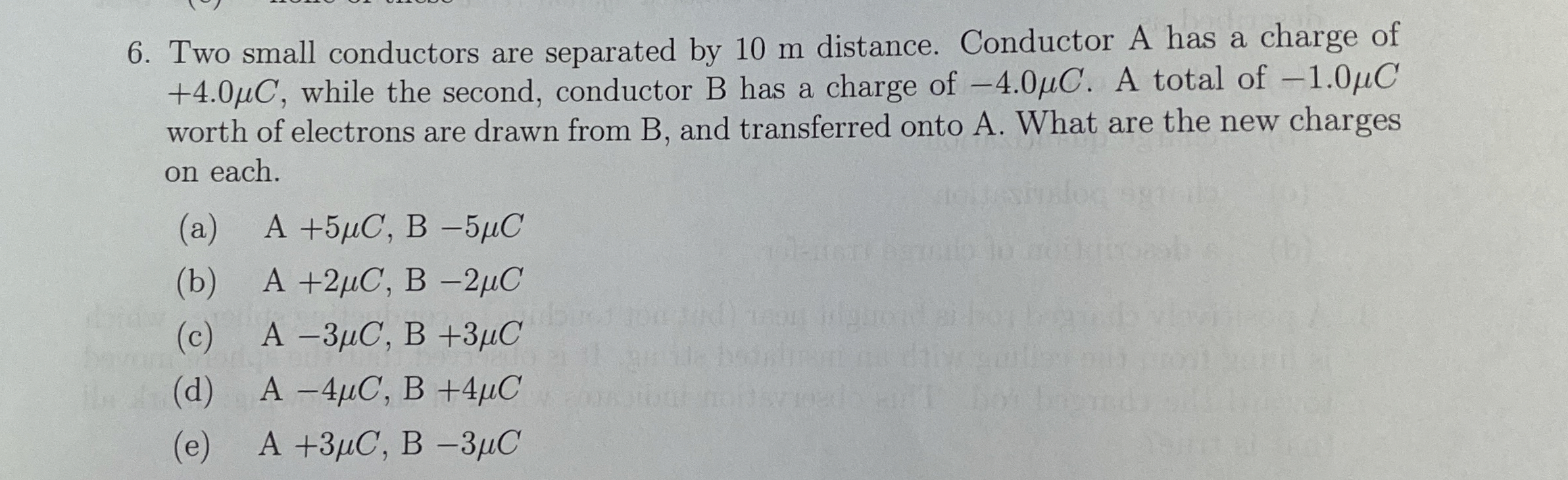 Solved Two small conductors are separated by 10 ﻿m distance. | Chegg.com