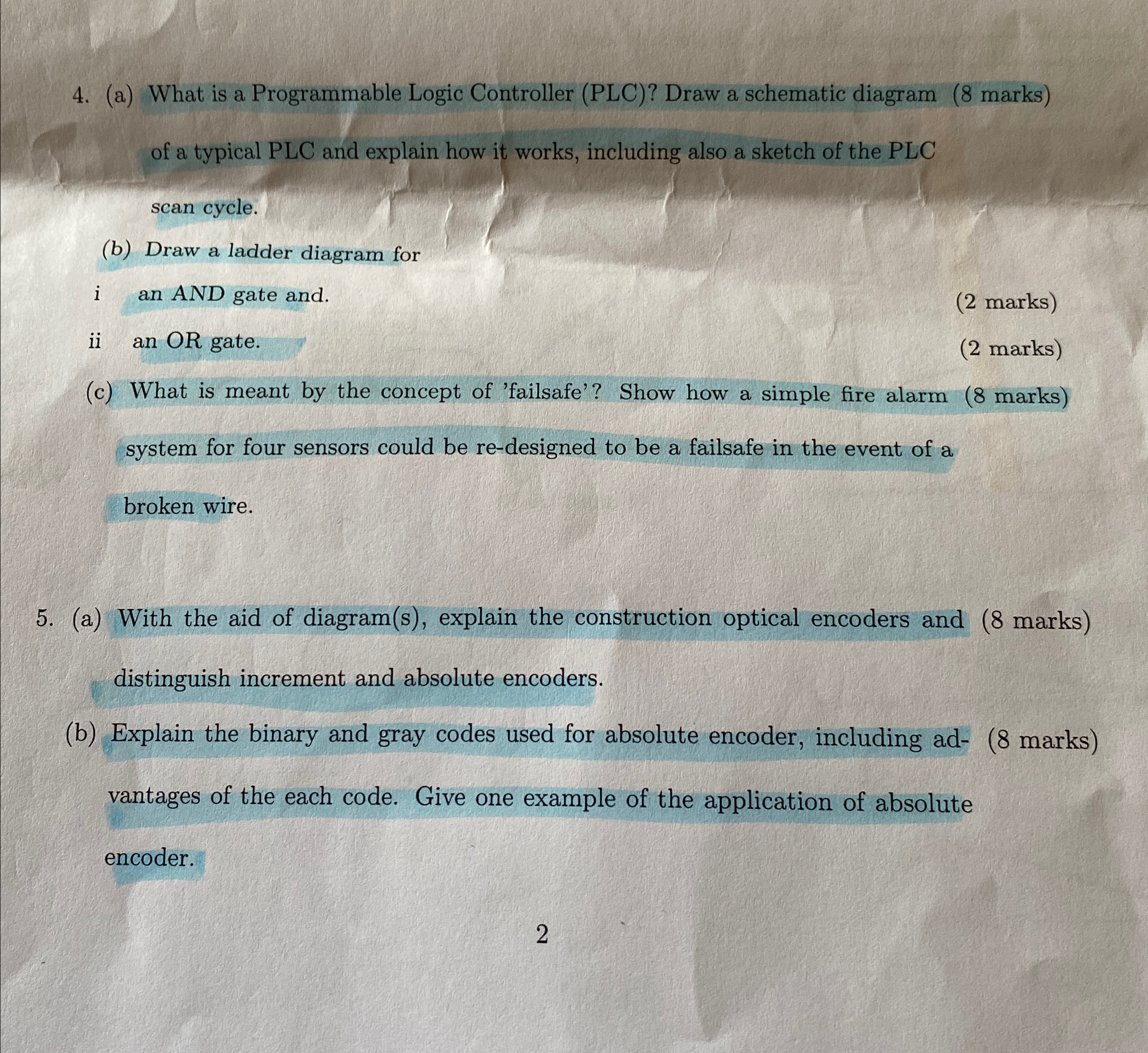 Solved (a) ﻿What is a Programmable Logic Controller (PLC)? | Chegg.com