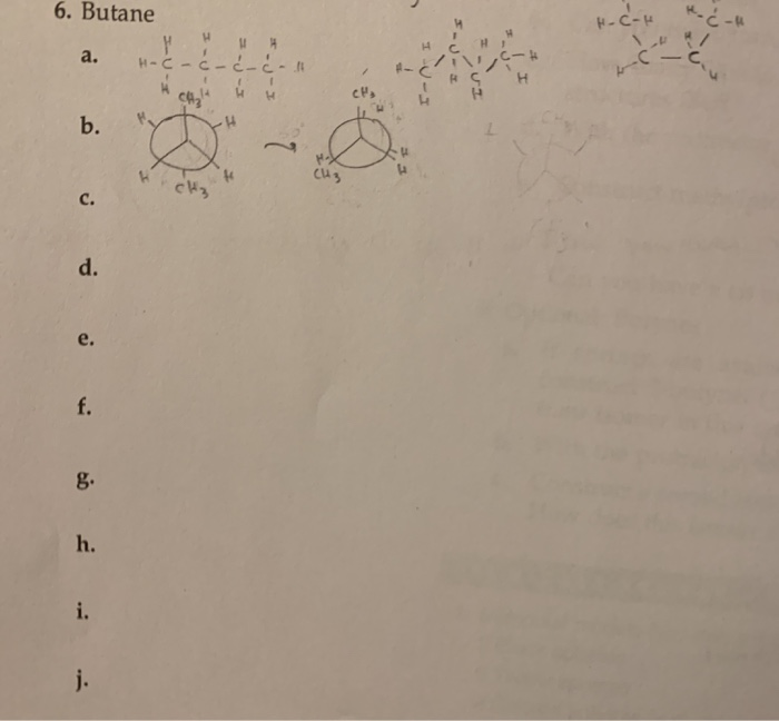 Solved b. Sight along the carbon-carbon bond of C2 and C3 on | Chegg.com