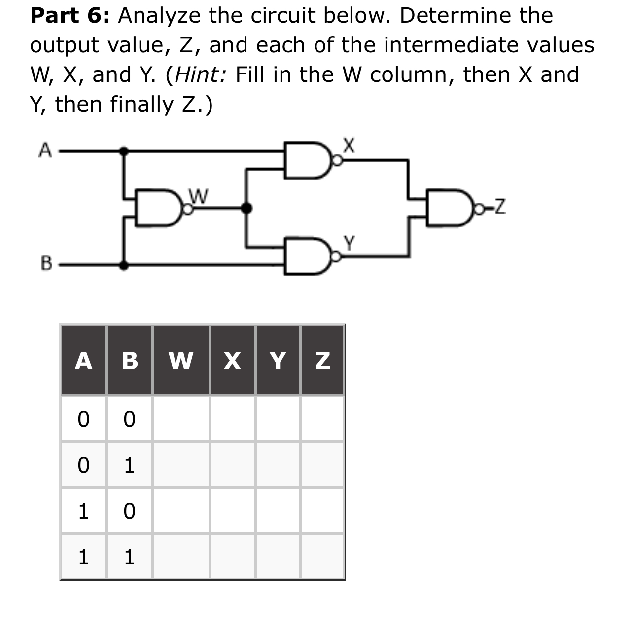 Solved Part 6: Analyze the circuit below. Determine the | Chegg.com