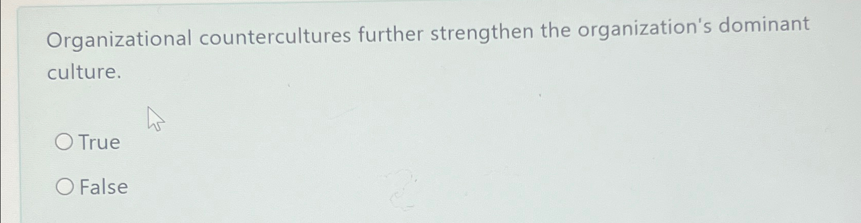 Solved Organizational countercultures further strengthen the | Chegg.com