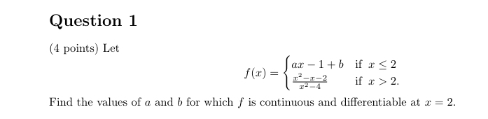 Solved Question 1(4 points) | Chegg.com Solved Question 1(4 points) | Chegg.com