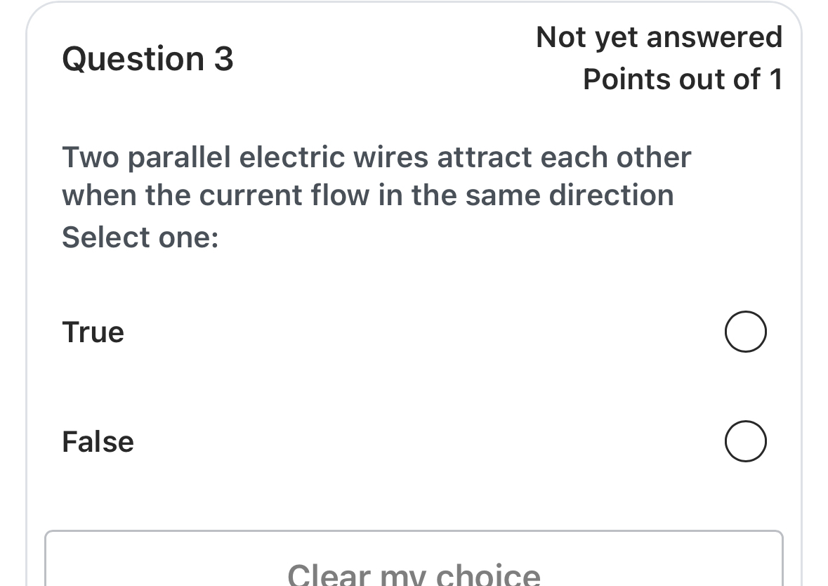 Solved Question 3Not yet answeredPoints out of 1Two parallel | Chegg.com