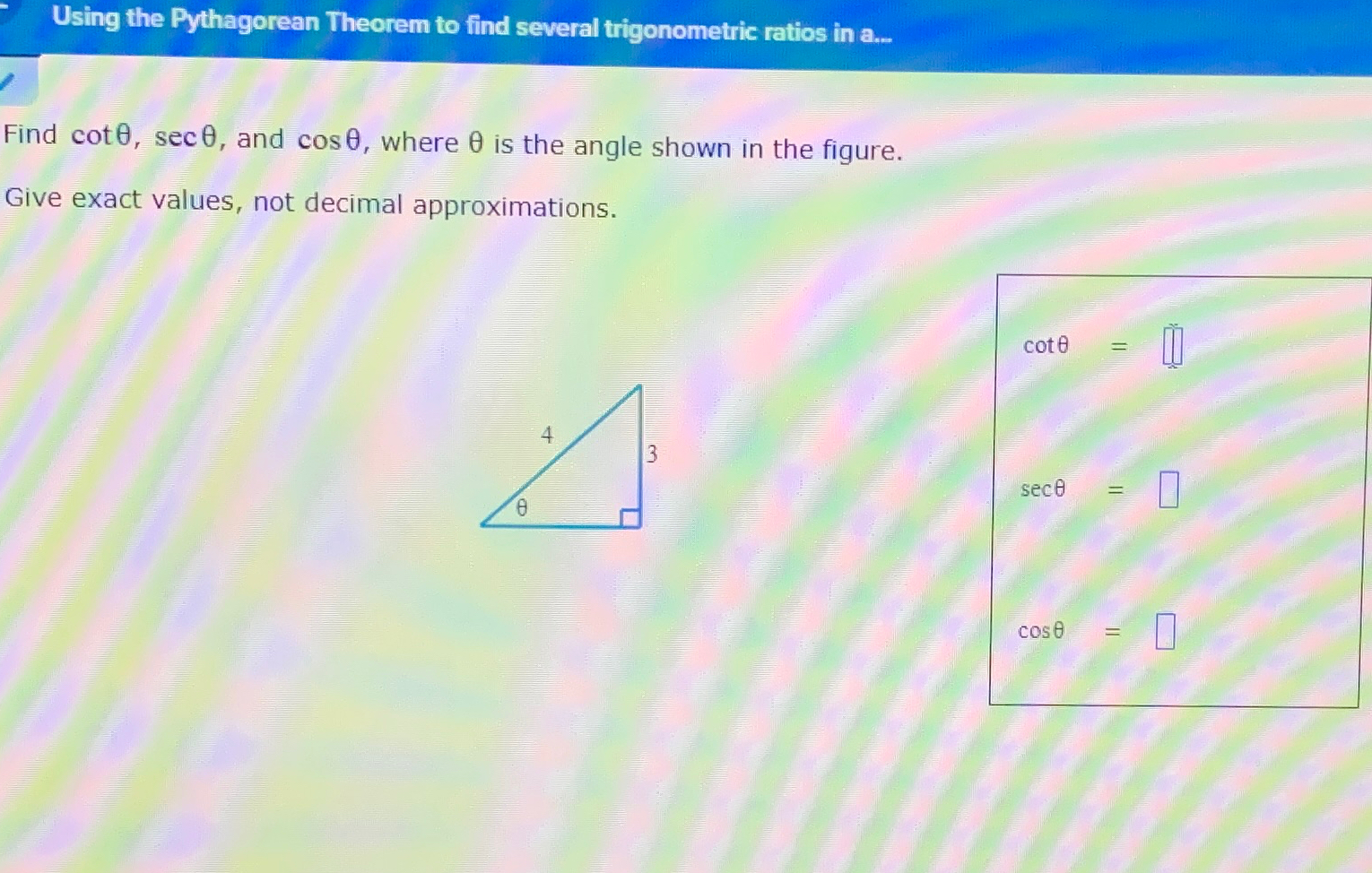 Solved Using the Pythagorean Theorem to find several | Chegg.com