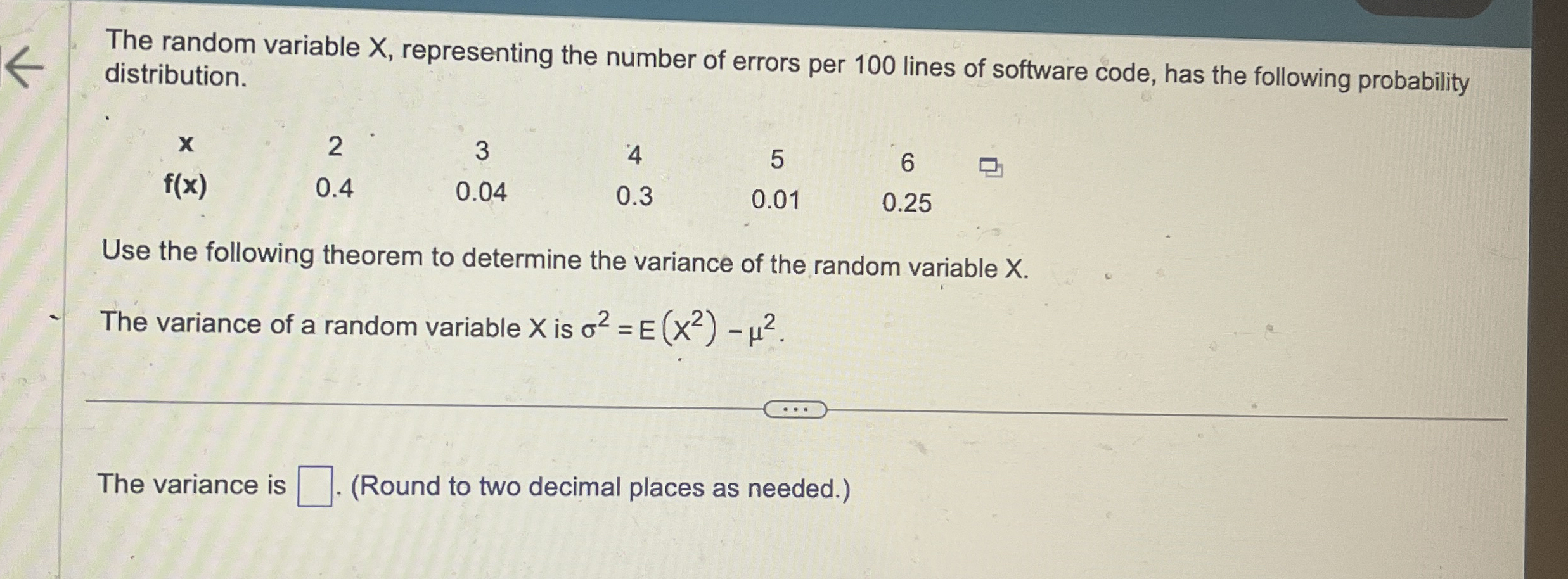 Solved The random variable X , ﻿representing the number of | Chegg.com