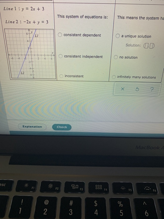 Solved For each system of linear equations shown below, | Chegg.com
