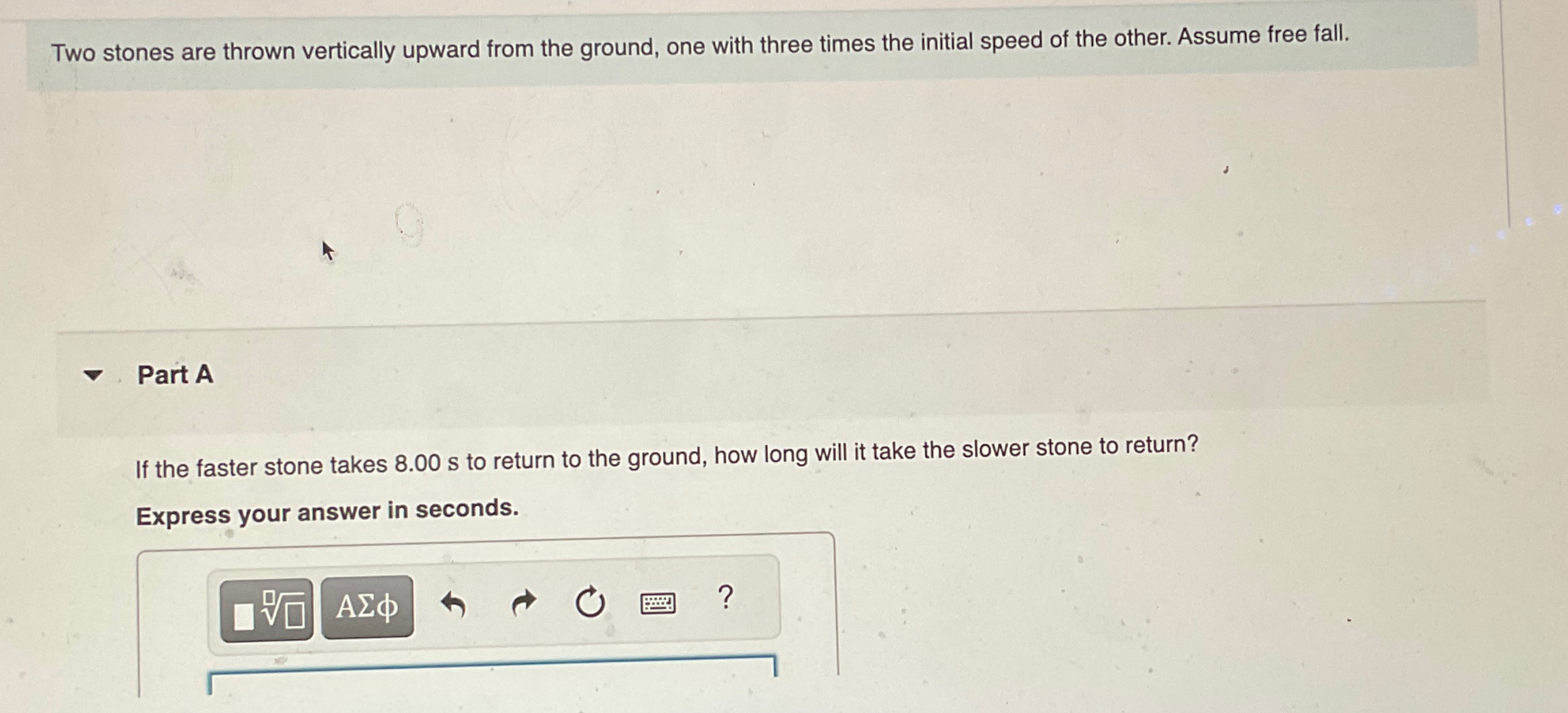 Solved Two stones are thrown vertically upward from the | Chegg.com