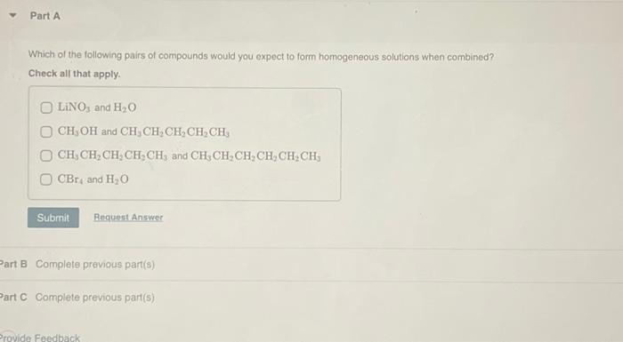 Arrange the following in order of increasing boiling | Chegg.com