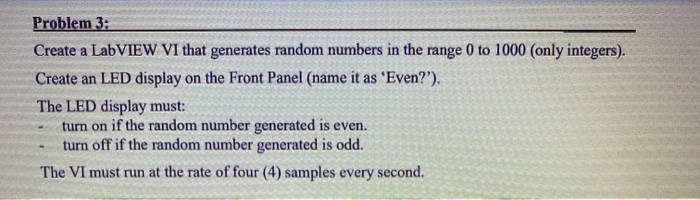 Problem 3 Create A Labview Vi That Generates Random 1476