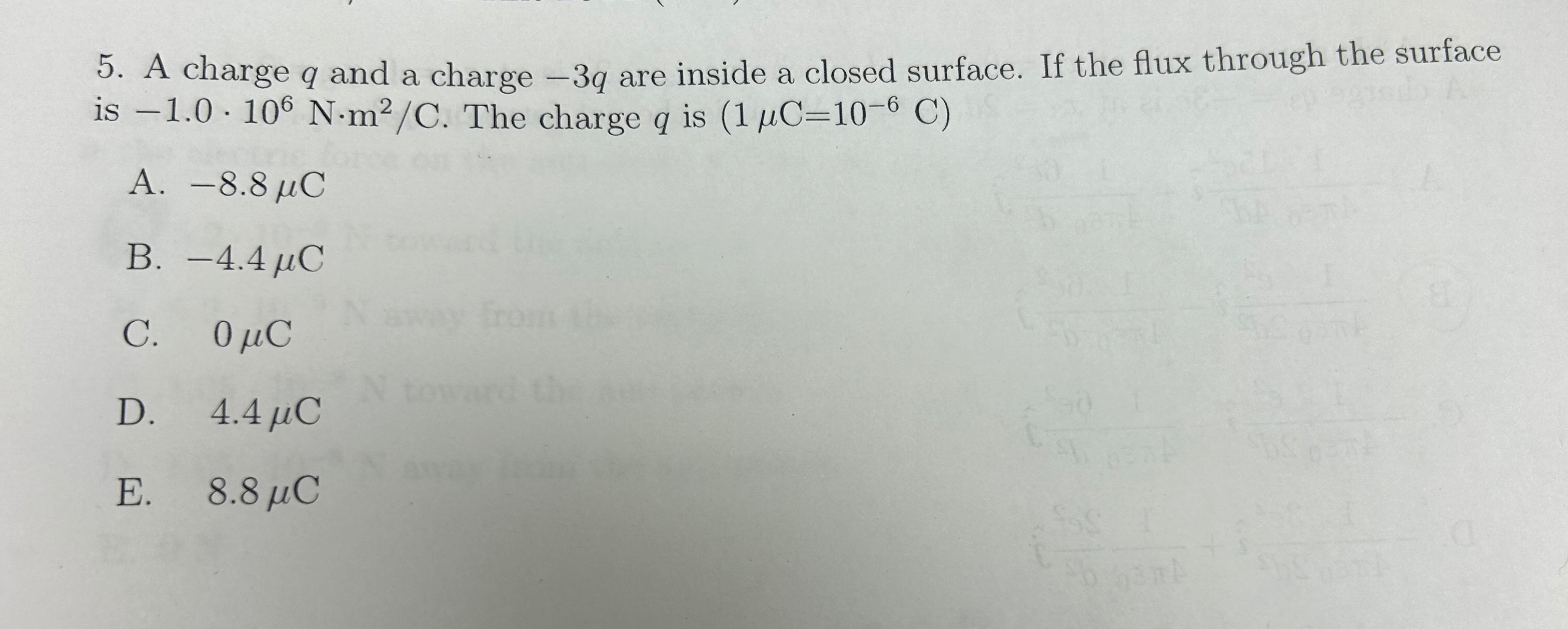 Solved A charge q ﻿and a charge -3q ﻿are inside a closed | Chegg.com