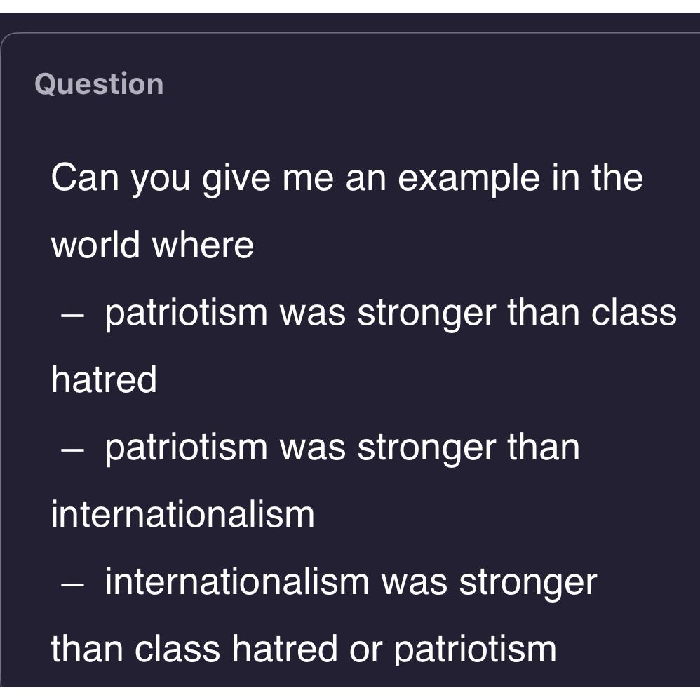 QuestionCan you give me an example in the world | Chegg.com