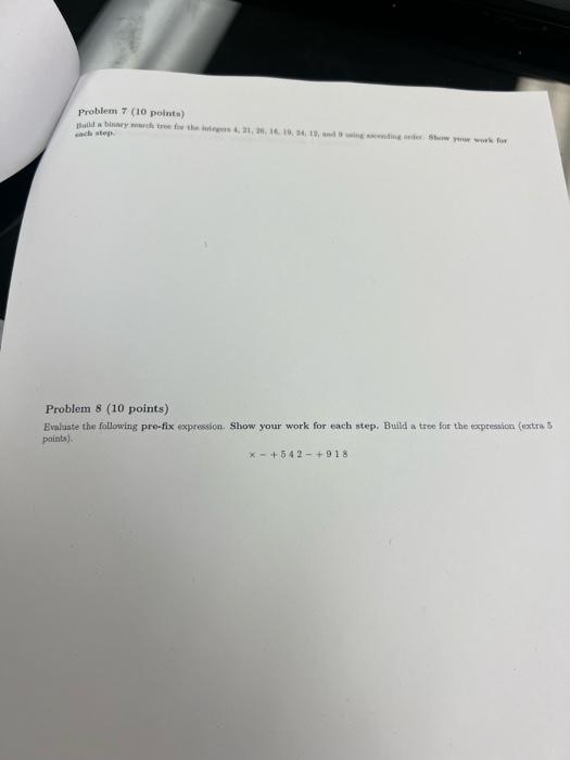 Solved Problem 7 (10 points) each step. Problem 8 (10 | Chegg.com Solved Problem 7 (10 points) each step. Problem 8 (10 | Chegg.com