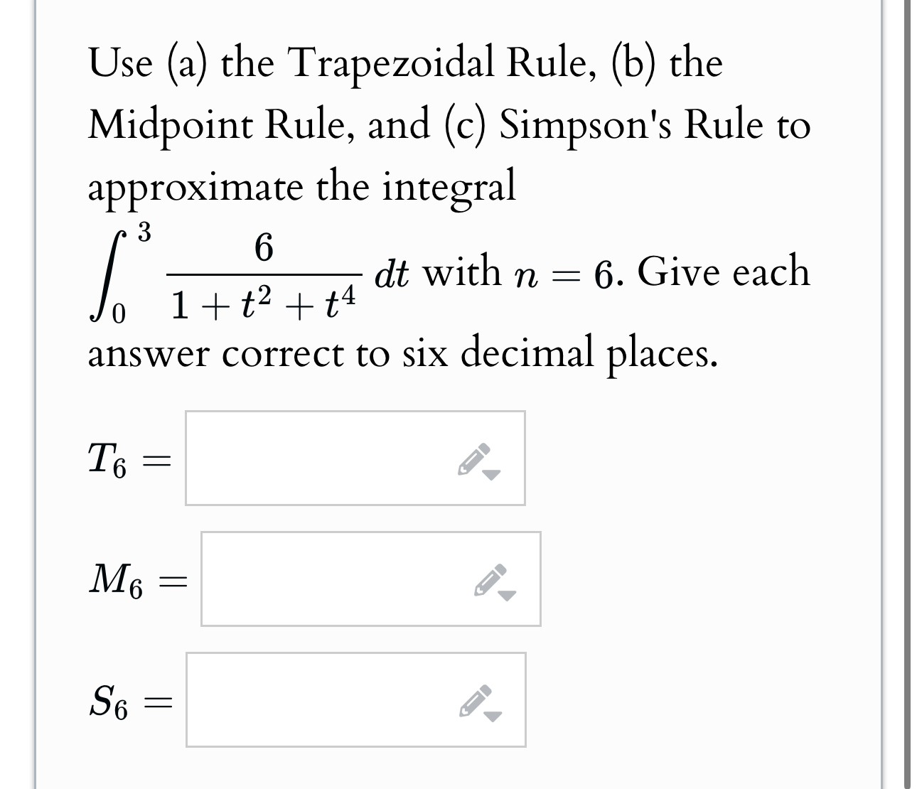 Solved Use (a) ﻿the Trapezoidal Rule, (b) ﻿the Midpoint | Chegg.com