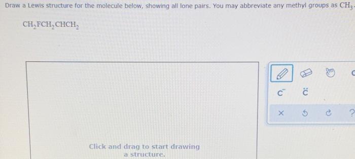 Solved Draw a Lewis structure for the molecule below, | Chegg.com
