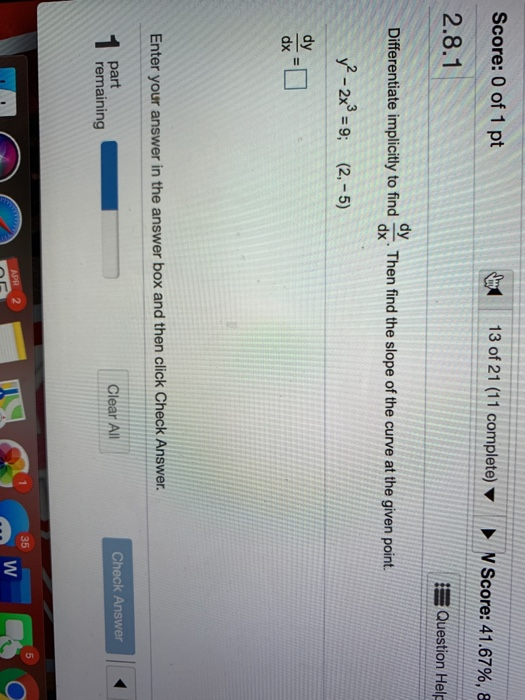 Solved Score: 0 of 1 pt 13 of 21 (11 complete) N Score: | Chegg.com