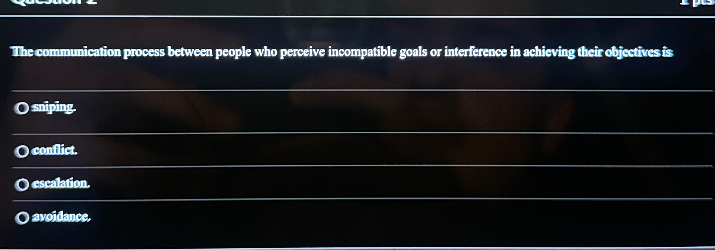 Solved The communication process between people who perceive | Chegg.com