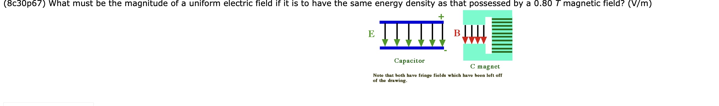 Solved magnitude of a uniform electric field | Chegg.com