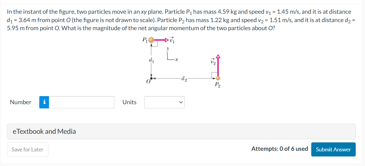 Solved In the instant of the figure, two particles move in | Chegg.com