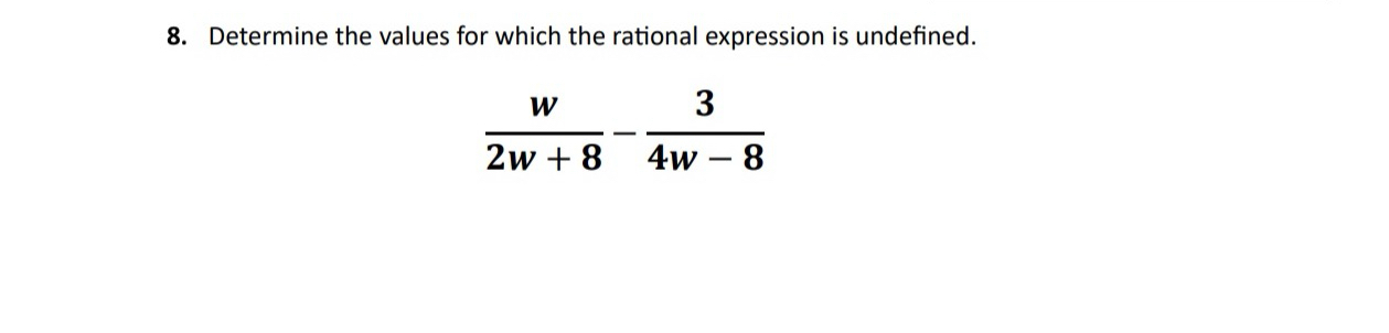 Solved Determine the values for which the rational | Chegg.com