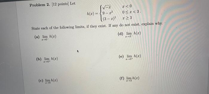 Solved Problem 2. [12 points] Let | Chegg.com