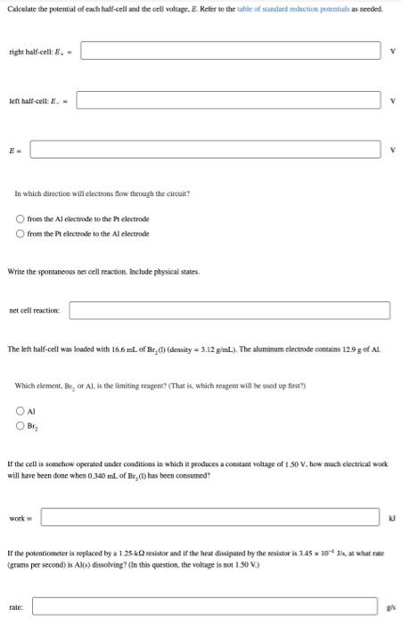 Solved Write the line notation for the following cell. Line | Chegg.com