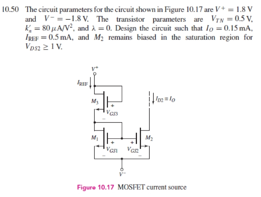 Solved The circuit parameters for the circuit shown in | Chegg.com