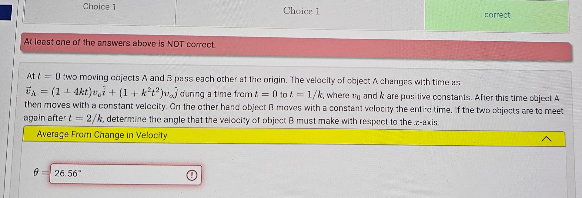 Solved Choice 1Choice 1correctAt least one of the answers | Chegg.com