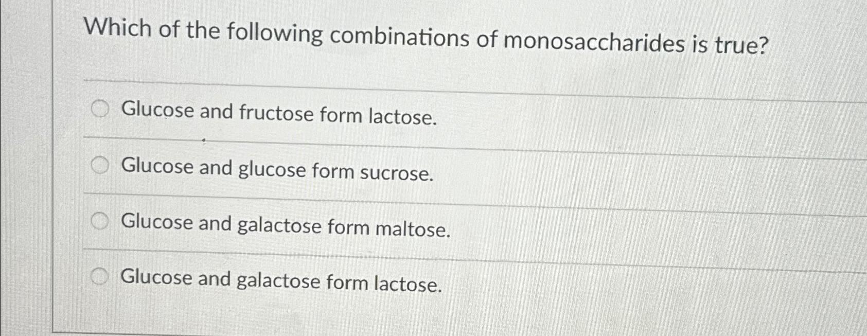 Solved Which of the following combinations of | Chegg.com