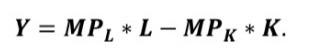 Solved Y=MPL∗L−MPK∗KY=ALaK1−a | Chegg.com