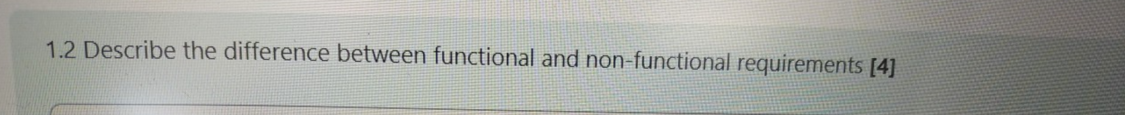 Solved 1.2 ﻿Describe the difference between functional and | Chegg.com