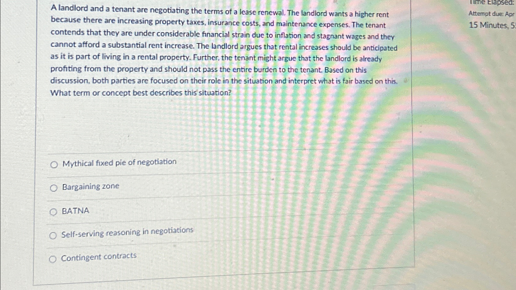 Solved A landlord and a tenant are negotiating the terms of | Chegg.com