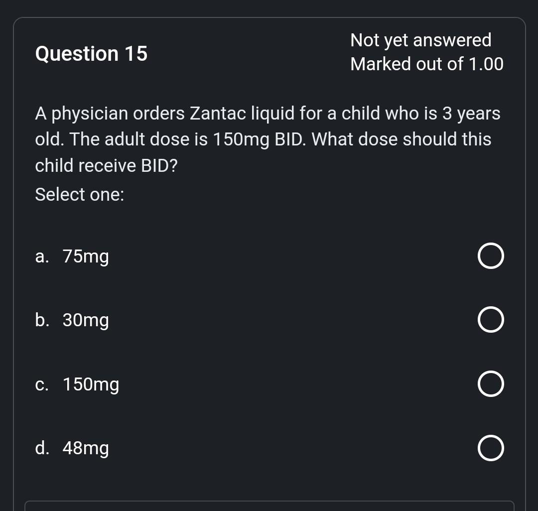 Solved Question 2 Marked out of 1.00 Which of the following | Chegg.com