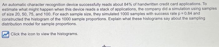 Solved An automatic character recognition device | Chegg.com