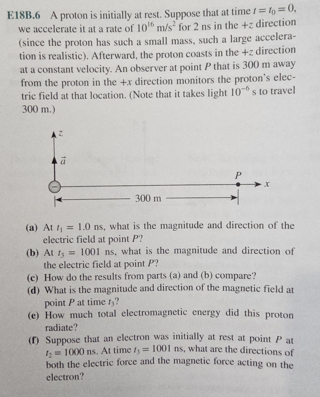 Solved E18B. 6 ﻿A proton is initially at rest. Suppose that | Chegg.com