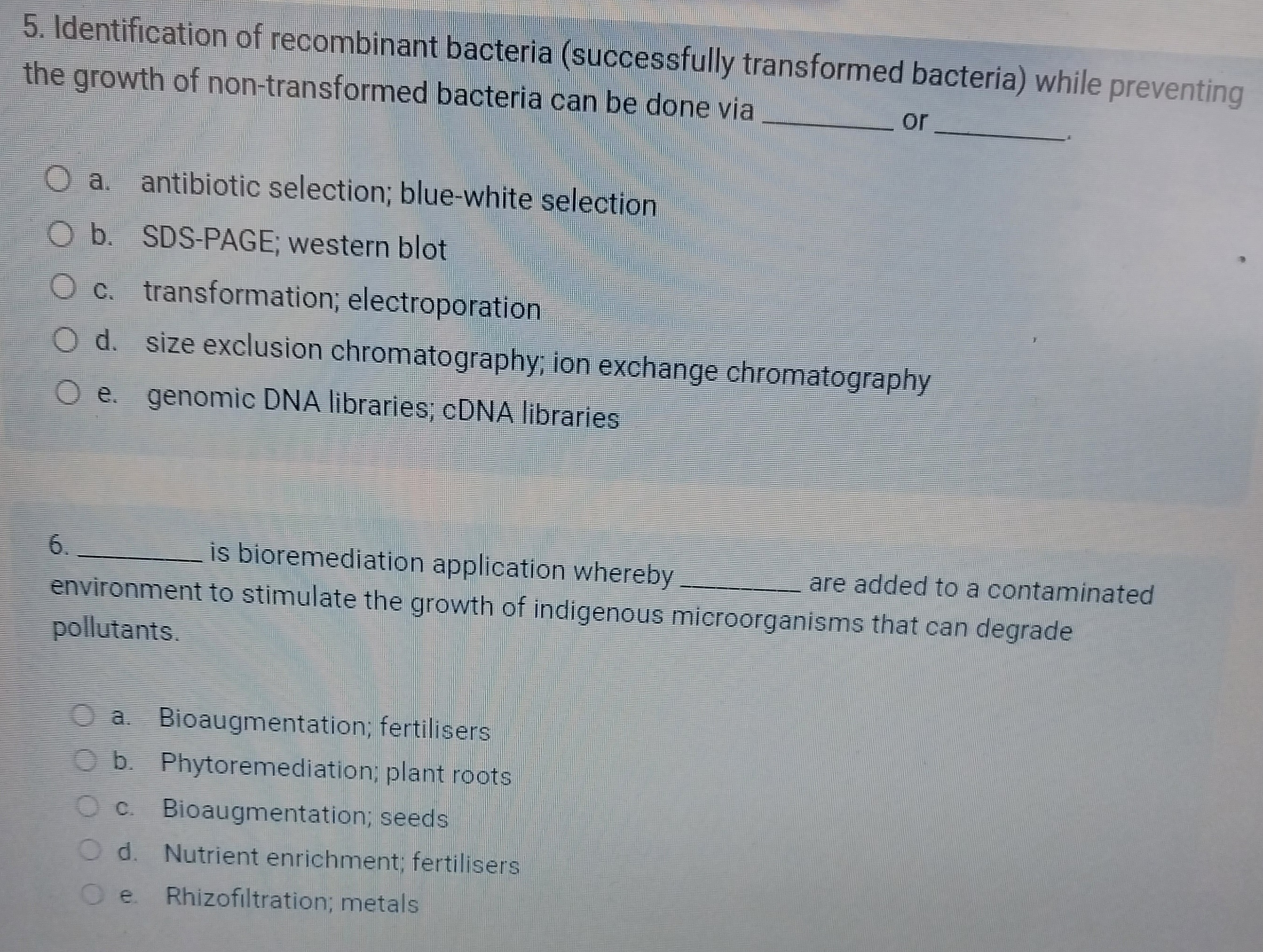 Solved Identification of recombinant bacteria (successfully | Chegg.com