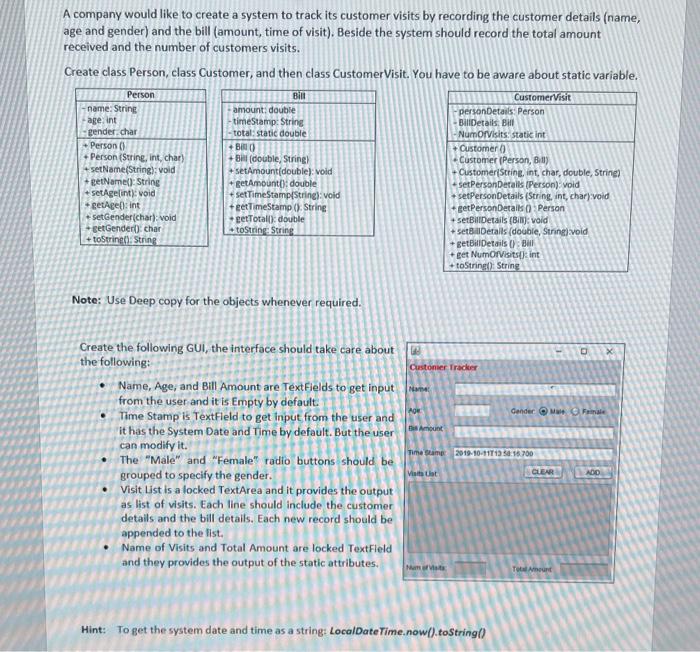 Solved A company would like to create a system to track its | Chegg.com