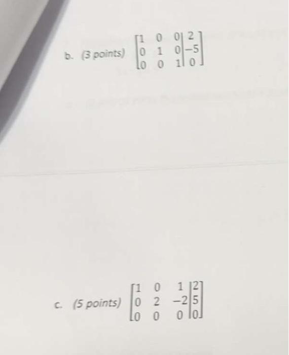Solved 6. (10 points) The reduced row echelon form of the | Chegg.com