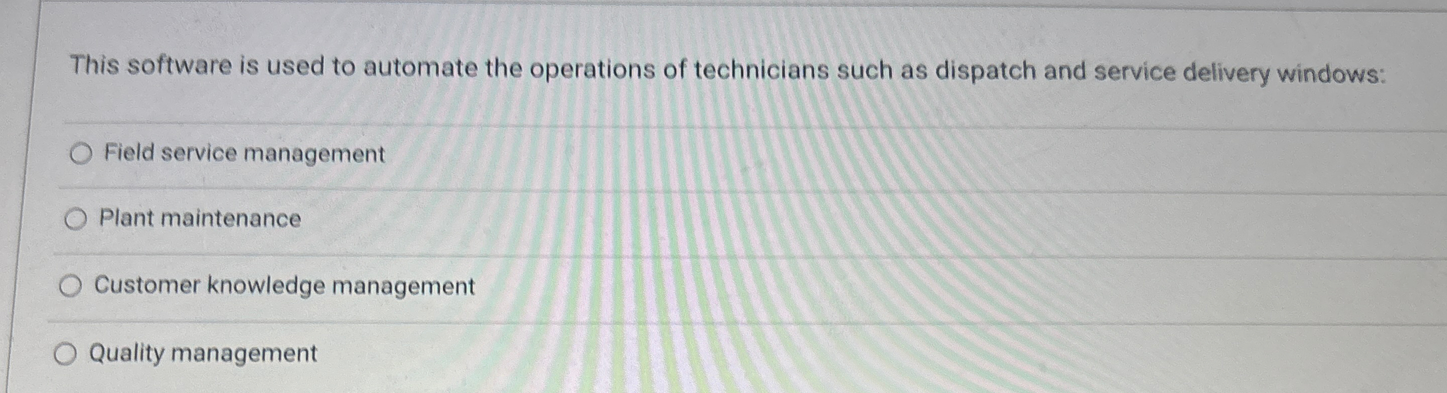Solved This software is used to automate the operations of | Chegg.com
