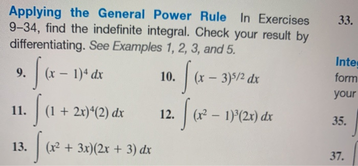 Solved Applying the General Power Rule In Exercises 9-34. | Chegg.com