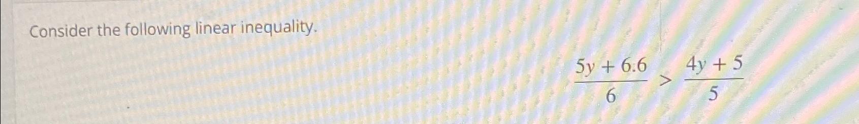 Solved Consider the following linear | Chegg.com