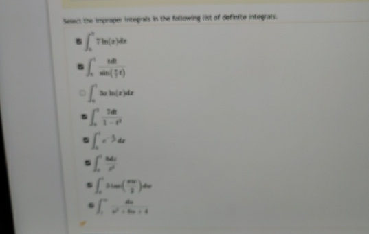Solved Select the improper intey ais in the following list | Chegg.com